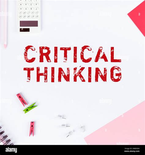 Writing Displaying Text Critical Thinking Concept Meaning Sequence Of