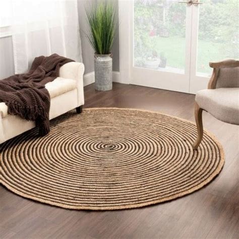 Grand Tapis Rond Jute Univers Jute Univers Jute©
