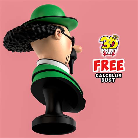 Free Professor Calculus 3d Bust Free 3d Model 3d Printable Cgtrader