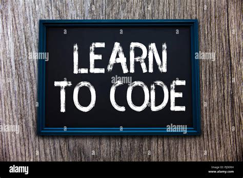 Handwriting Text Learn To Code Concept Meaning Learn To Write Software Be A Computer Programmer