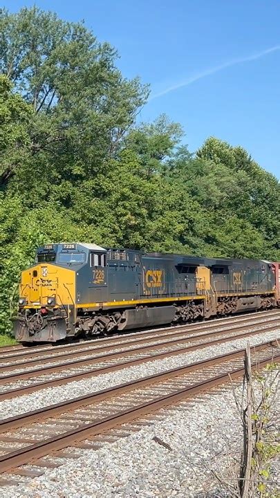 Amazing K5la On Csx 7226 Csx Hornsalute Railfanning Youtube