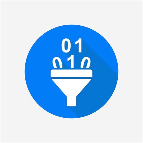 premium vector data filter concept flat vector icon database