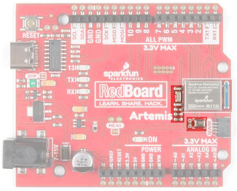 Hookup Guide For The Sparkfun Redboard Artemis Sparkfun Learn