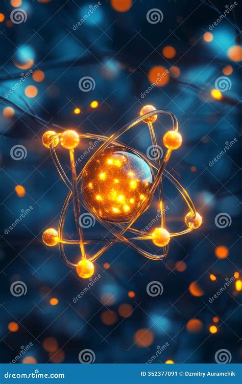 A Dynamic Representation Of An Atom Featuring Lively Energy And
