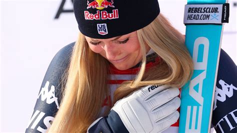 Lindsey Vonn Tarihe Geçti 41 Yaşında St Moritzte Kazandı