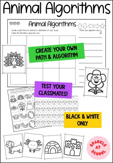 Animal Algorithms Technology And Math Activity Coding Directions Bugs