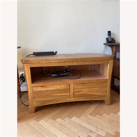 Solid Wood Media Table Aptdeco