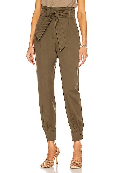 Max Mara Eburnea Pant In Kaki Fwrd