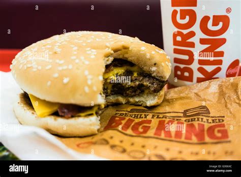 Burger King Fast Food Restaurant Banque De Photographies Et Dimages à
