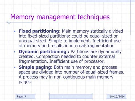 Ppt Comprehensive Memory Management In Operating Systems Powerpoint