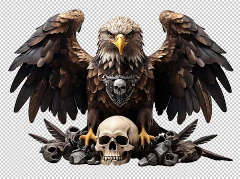 Premium Psd Psd Of A Eagle With Skull