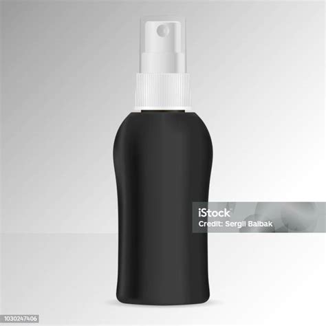 현실적인 화장품 스프레이 병 할 수 있다 크림 샴푸 및 다른 화장품 뚜껑 디스펜서 분무기 컨테이너 디자인에 대 한 서식 파일을 비웃는 다 벡터 일러스트 레이 션 0명에 대한