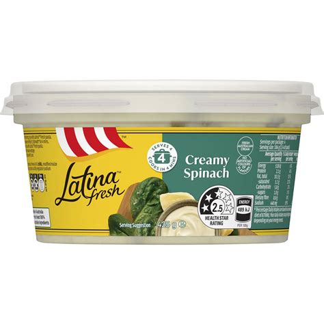 Latina Fresh Creamy Spinach Pasta Sauce 425g Woolworths