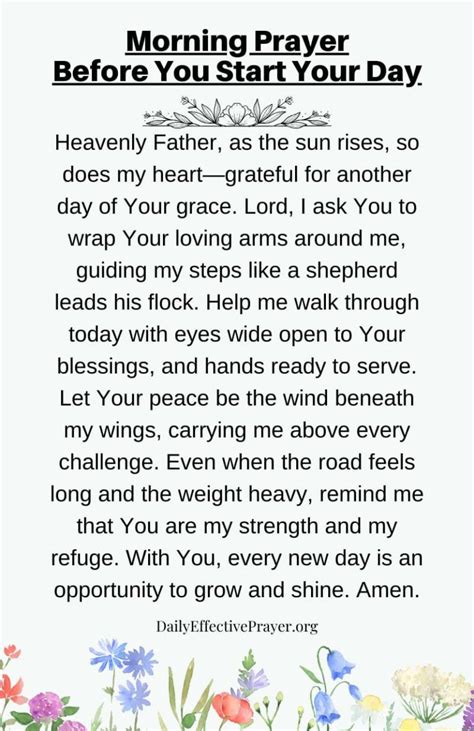 10 Uplifting Morning Prayers To Start Your Day Artofit