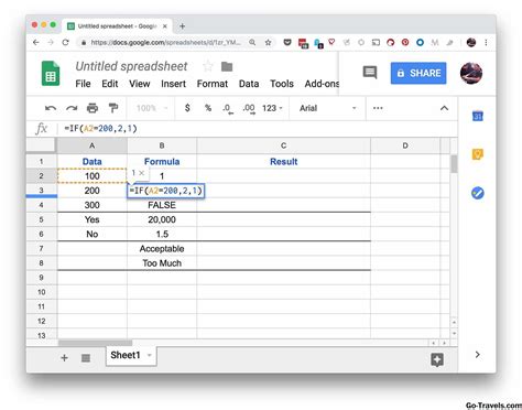 วธการใช Google สเปรดชต IF ฟงกชน ทำอยางไร