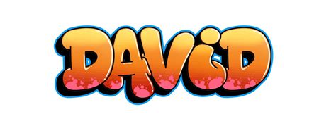 David In Graffiti Style