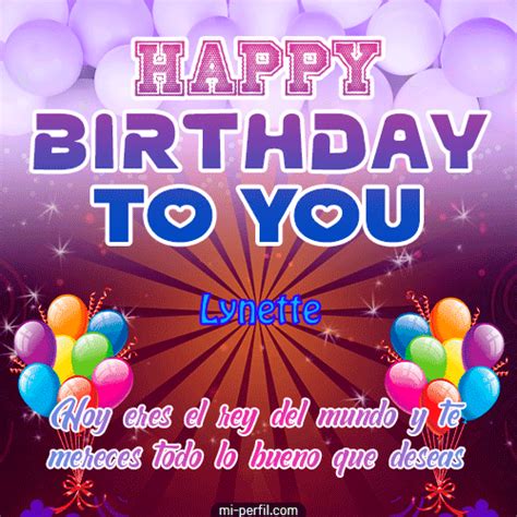 🎂 Happy Birthday To You Ii Lynette Tarjetas  Online