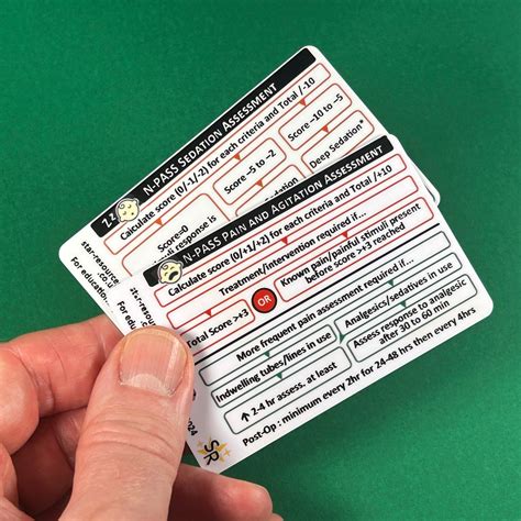 Npass Neonatal Pain Agitation Sedation Score Id Badge Card Nurse Mater