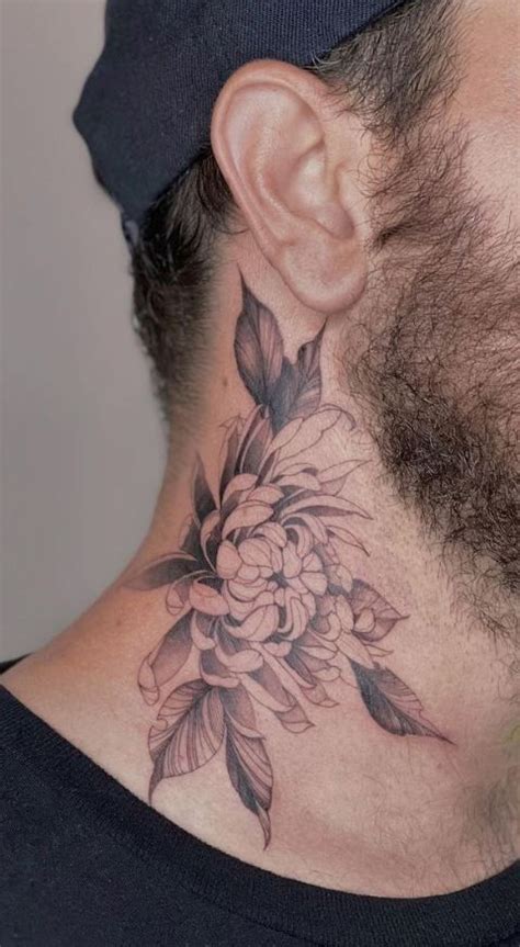 115 Chrysanthemum Tattoos Chrysanthemum Tattoo Flower Neck Tattoo