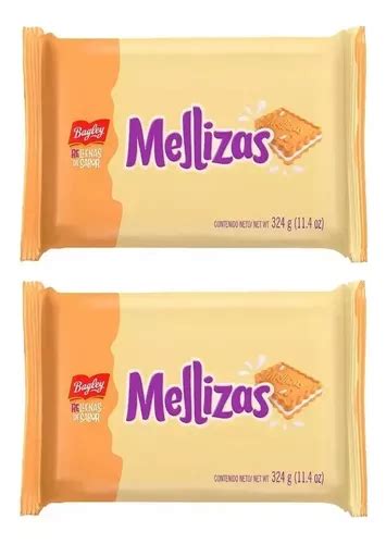 Bagley Mellizas Galletitas Mellizas Rellenas Tripack Mediano Vainilla 324 G Pack 2 324