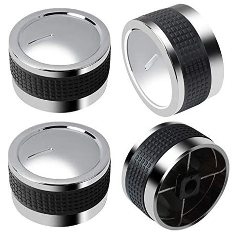 Gas Grill Universal Knobs Grill Control Knob Replacement Chrome Plated Plastic With Nonslip