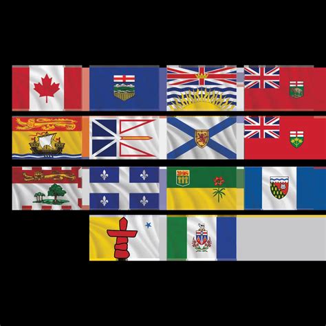 Economy Canadian Provincial Flag Set The Flag Shop