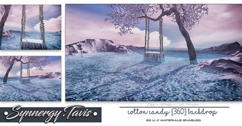 Second Life Marketplace Synnergy Tavis Cotton Candy {360} Backdrop