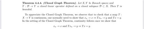 Solved Theorem 444 Closed Graph Theorem Let Xy Be