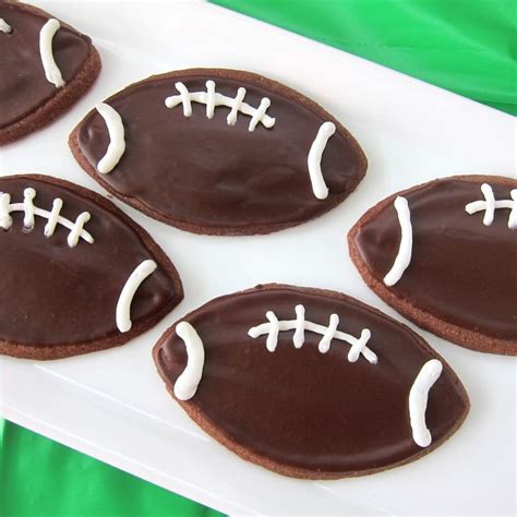 Chocolate Football Cookies With Chocolate Dr Pepper Frosting Recipe