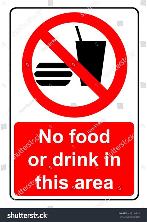 No Food Or Drink Sign Funny Corine Presley
