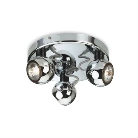 Firstlight 3352ch Magnetic 3 Light Chrome Halogen Ceiling Spot Fitting