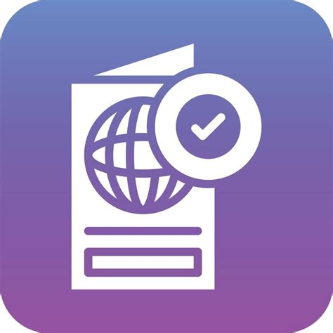 Passport Approved Vector Icon 37870836 Vector Art At Vecteezy