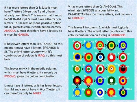 Target Flags Logic Puzzle Solution Tutorial Ppt