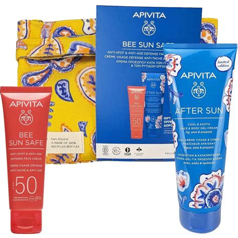 Apivita Set Bee Sun Safe Anti Spot I Anti Age Defense Face Cream Spf50