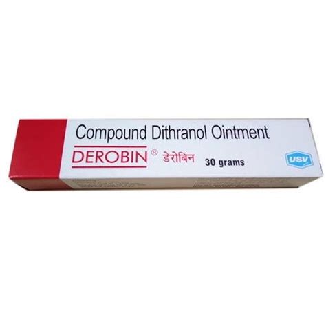 Derobin Compound Dithranol Ointment 30 G Treatment Chronic Plaque