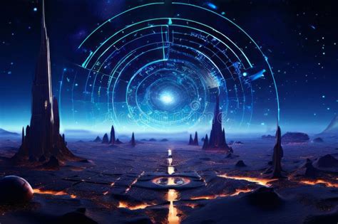 Galaxy Coordinates A Stylized Representation Of Coordinates In A Stock
