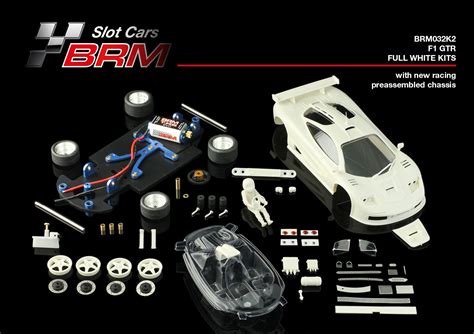 Brm032 K2 Mclaren F1 Gtr Full White Racing Kit With New Racing Chassis