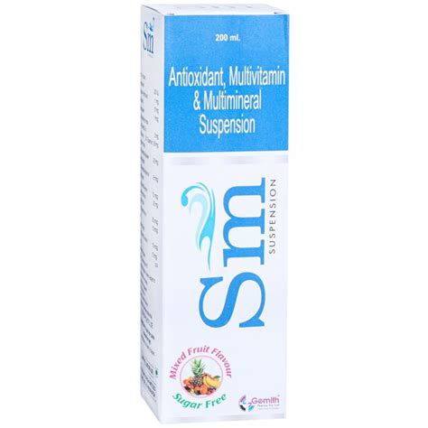 Buy Sm Mixed Fruit Flavour Sugar Free Suspension 200 Ml Online At The