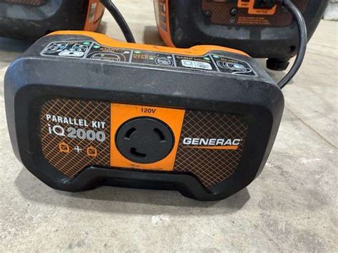 2 Generac Iq2000 Generators With Parallel Plug In Kit To Run Both Together Serviced Regularly