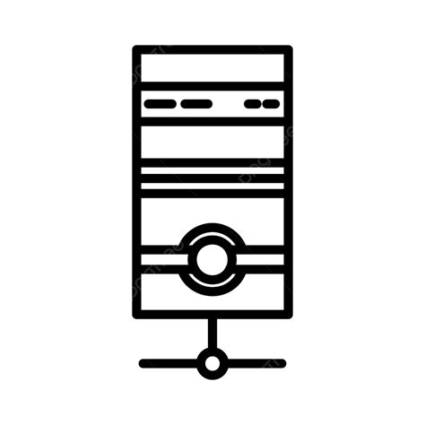 server line icon vector hosting network server png and vector with