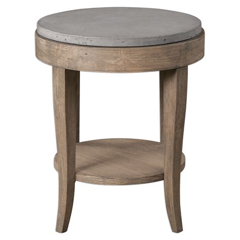 Uttermost Deka Round Side Table Ecture
