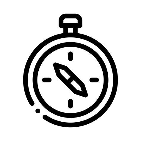 Touristische Kompass Zeichen Symbol Vektor Umriss Illustration 17430200