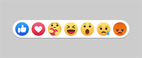 Iconos De Reacciones De Redes Sociales Emoji 1338703 Vector En Vecteezy