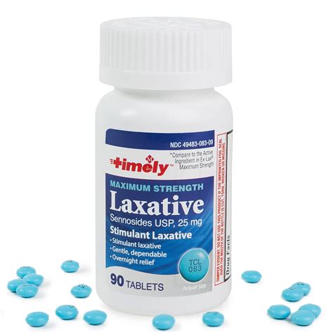 Max Lax 90 Maximum Strength Laxatives 25mg Sennosides Constipation