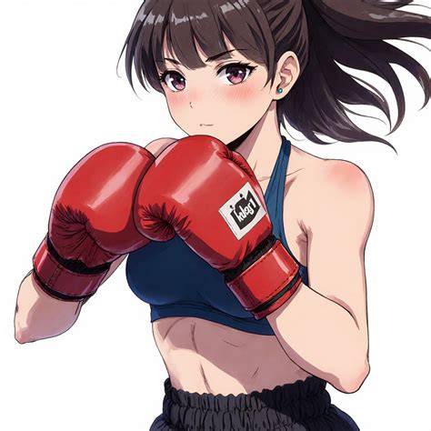 Female Boxing Anime Stable Diffusion Online