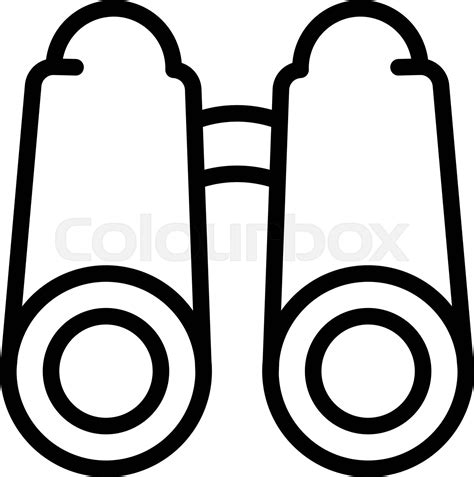 Binokular Blick Icon Stock Vektor Colourbox