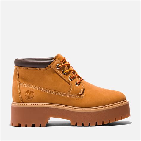 Womens Stone Street Waterproof Platform Chukka