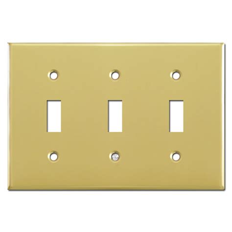 Polished Brass Toggle Switch Plate Covers