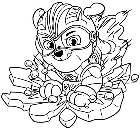 Mighty Pup Coloring Pages Printable