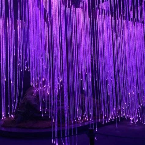 Fibre Optic Raincloud Waterfall Curtain Lighting Plastic Optic Fibre